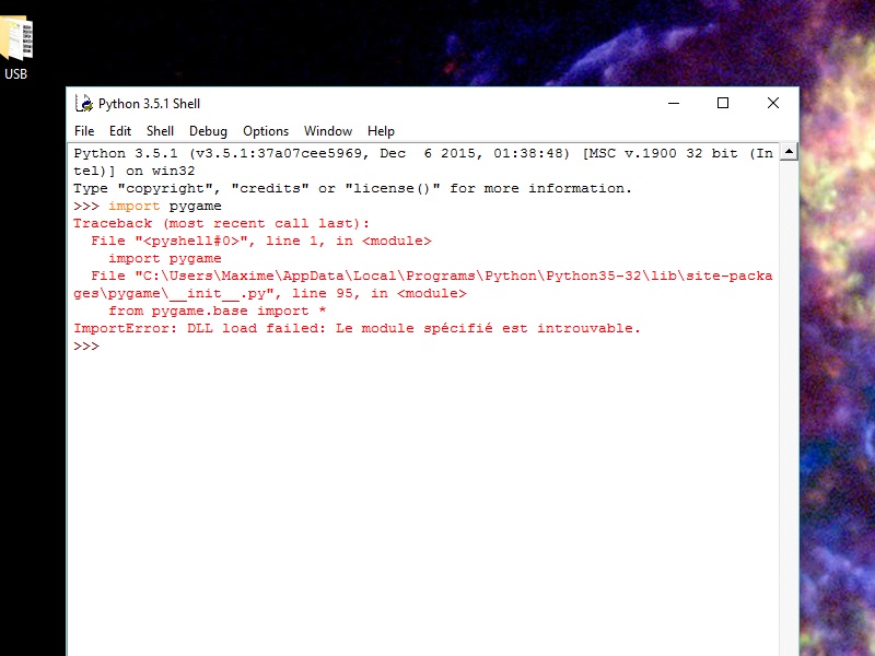 Installation Pygame Problème Par 2stronk4you Page 1 Openclassrooms 7159